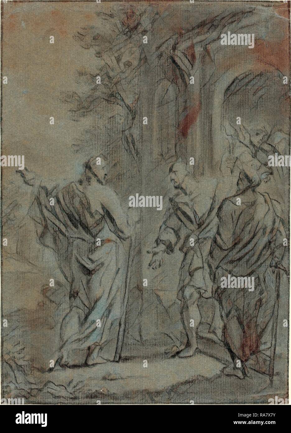 French 17th Century, Figures (Christ Calling One of the Apostles ...