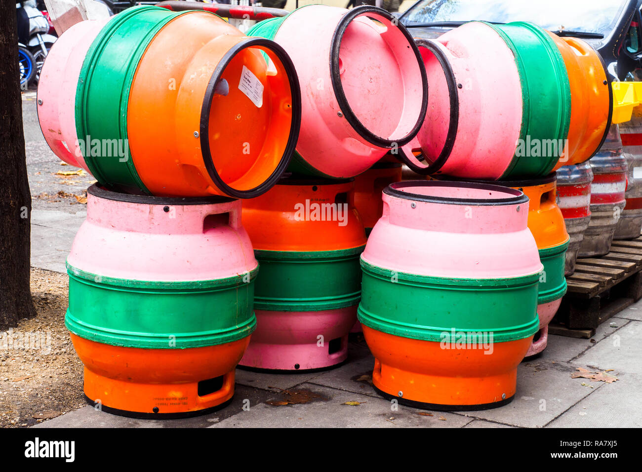 Colorful barrels hi-res stock photography and images - Alamy