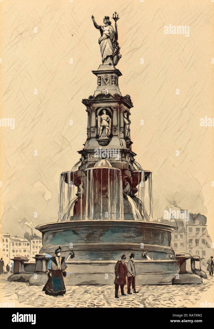 Fritz Stoltenberg (German, 1855 - 1921), Hansa-Brunnen, 1893 ...