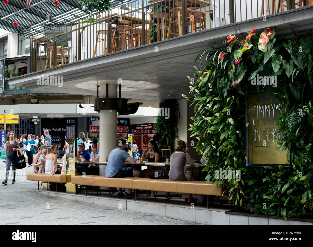 Jimmy`s on the Mall cafe, Queen Street Mall, Brisbane, Queensland ...