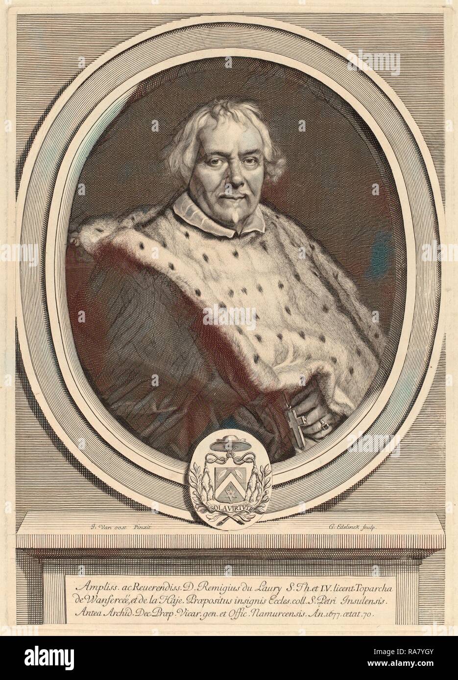 Gerard Edelinck after Jacob van Oost II (Flemish, 1640 - 1707), Remi Du ...