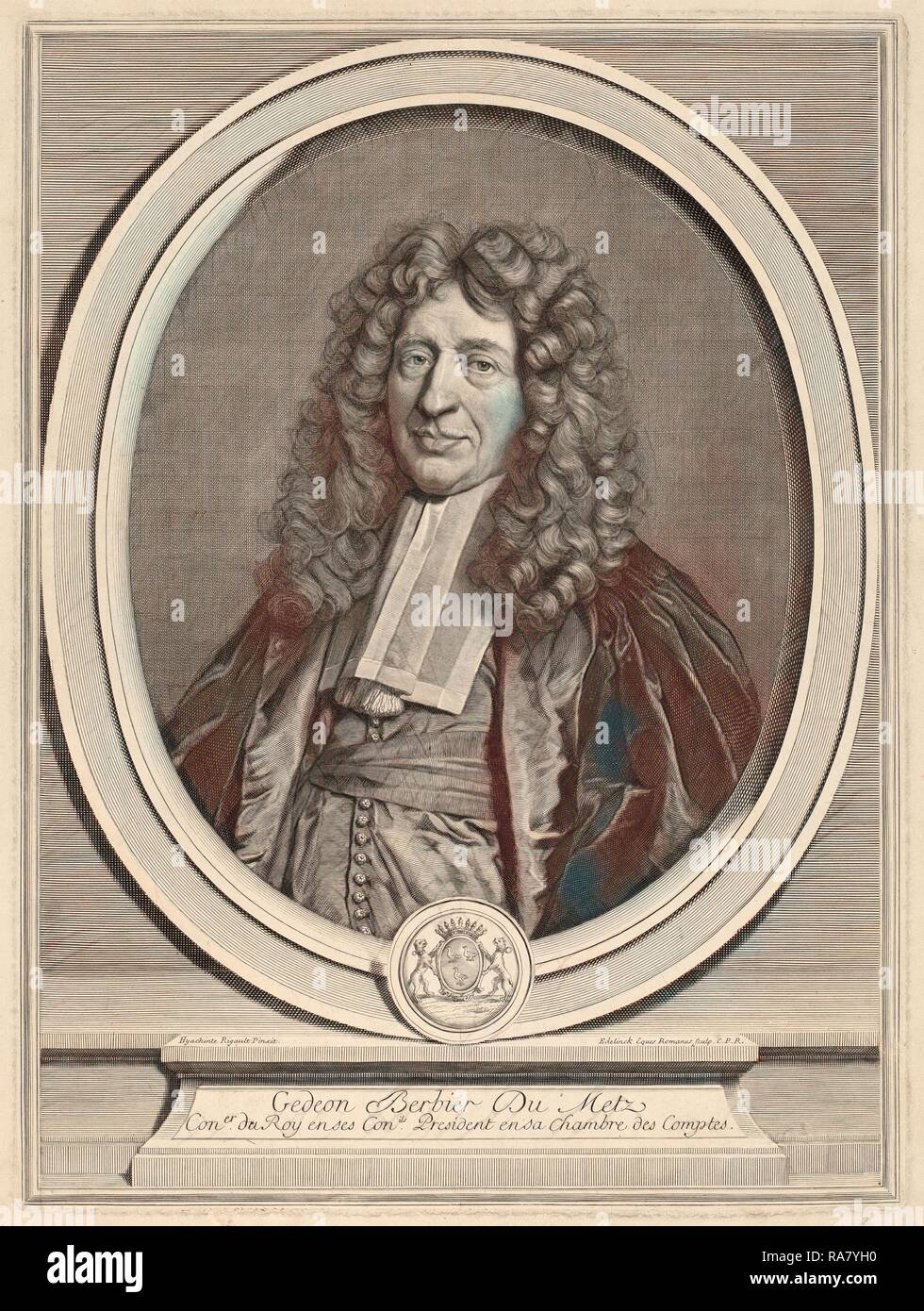 Gerard Edelinck after Hyacinthe Rigaud (Flemish, 1640 - 1707), Gedeon ...