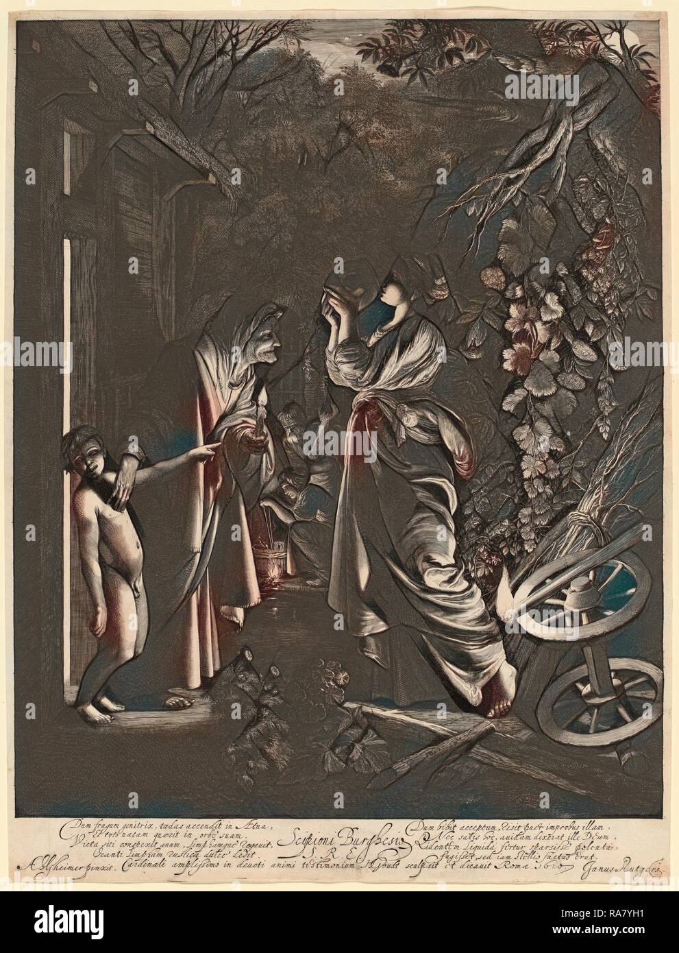 Hendrik Goudt after Adam Elsheimer (Dutch, 1585 - 1648), The Mocking of ...