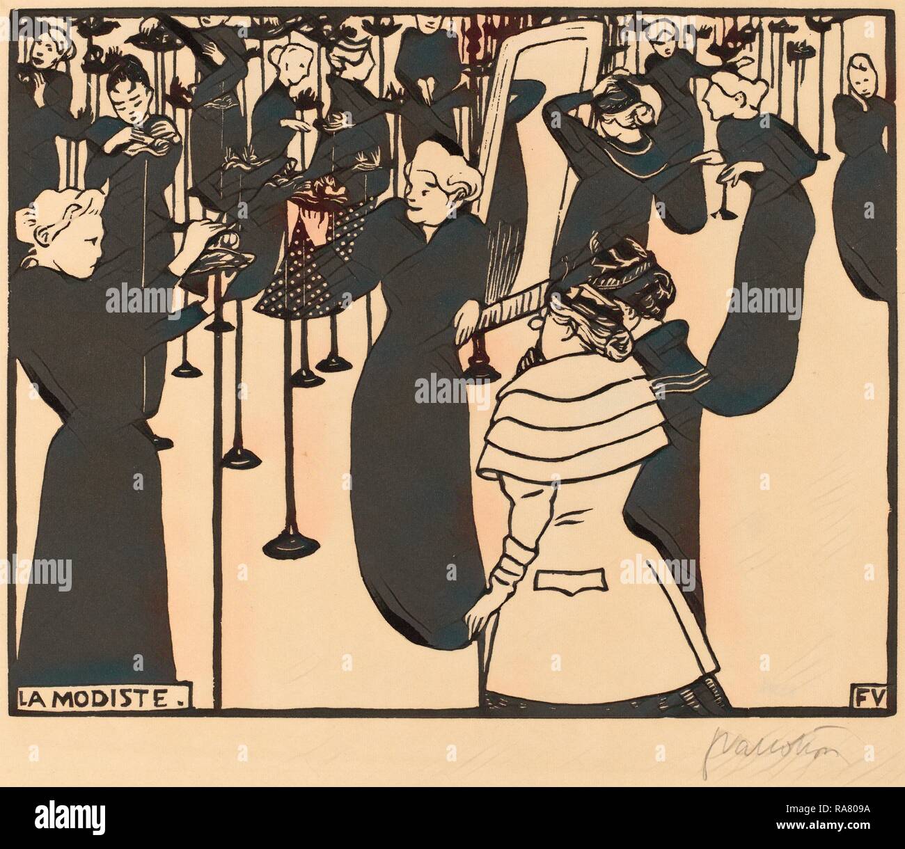 Félix Vallotton, La Modiste (The Milliner), Swiss, 1865 - 1925, 1894 ...