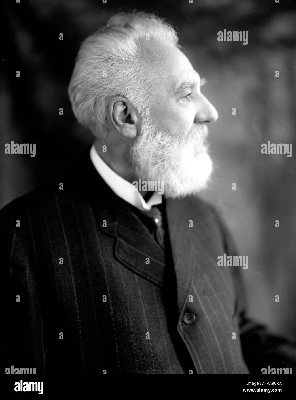 Alexander Graham Bell, inventor of the Telephone ca. 1905-1922 Stock ...