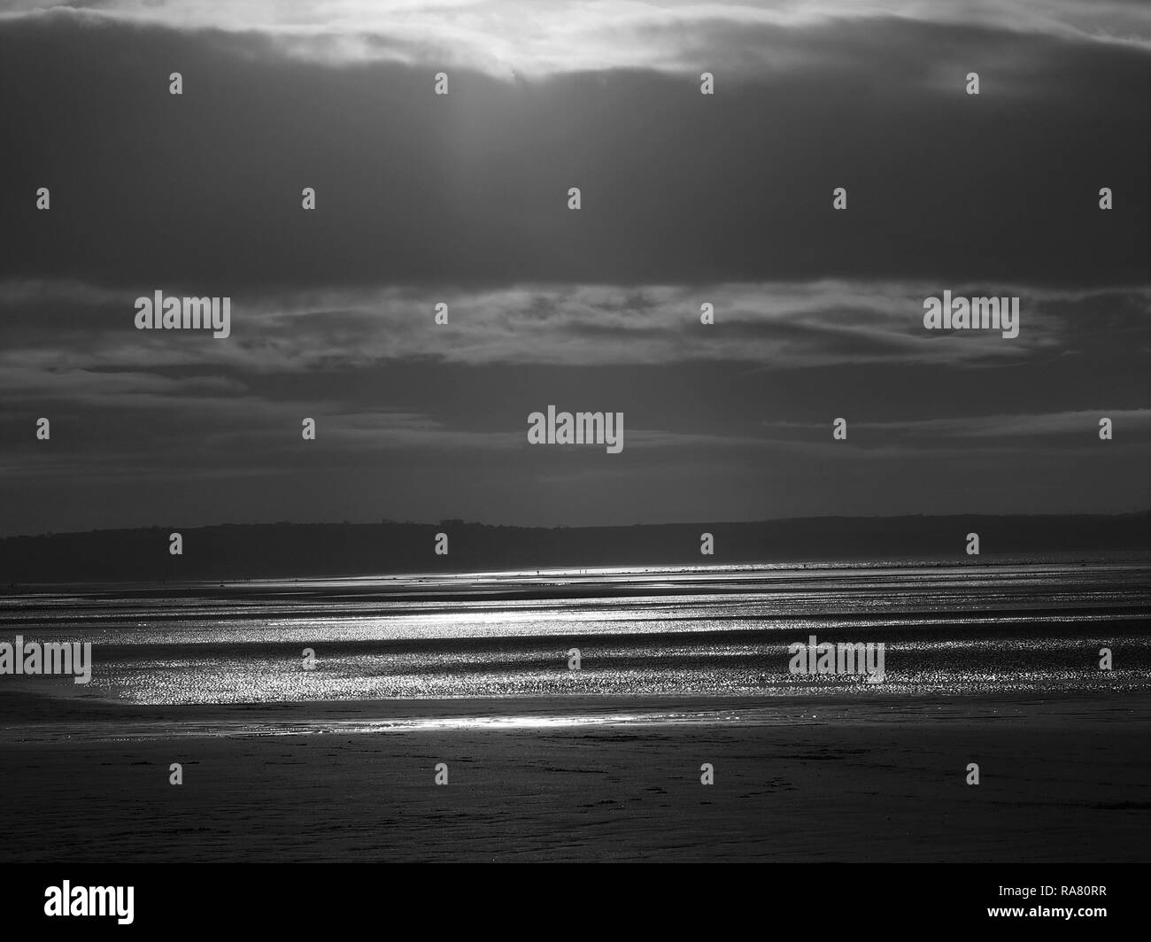 Bands of light in water Black and White Stock Photos & Images - Alamy