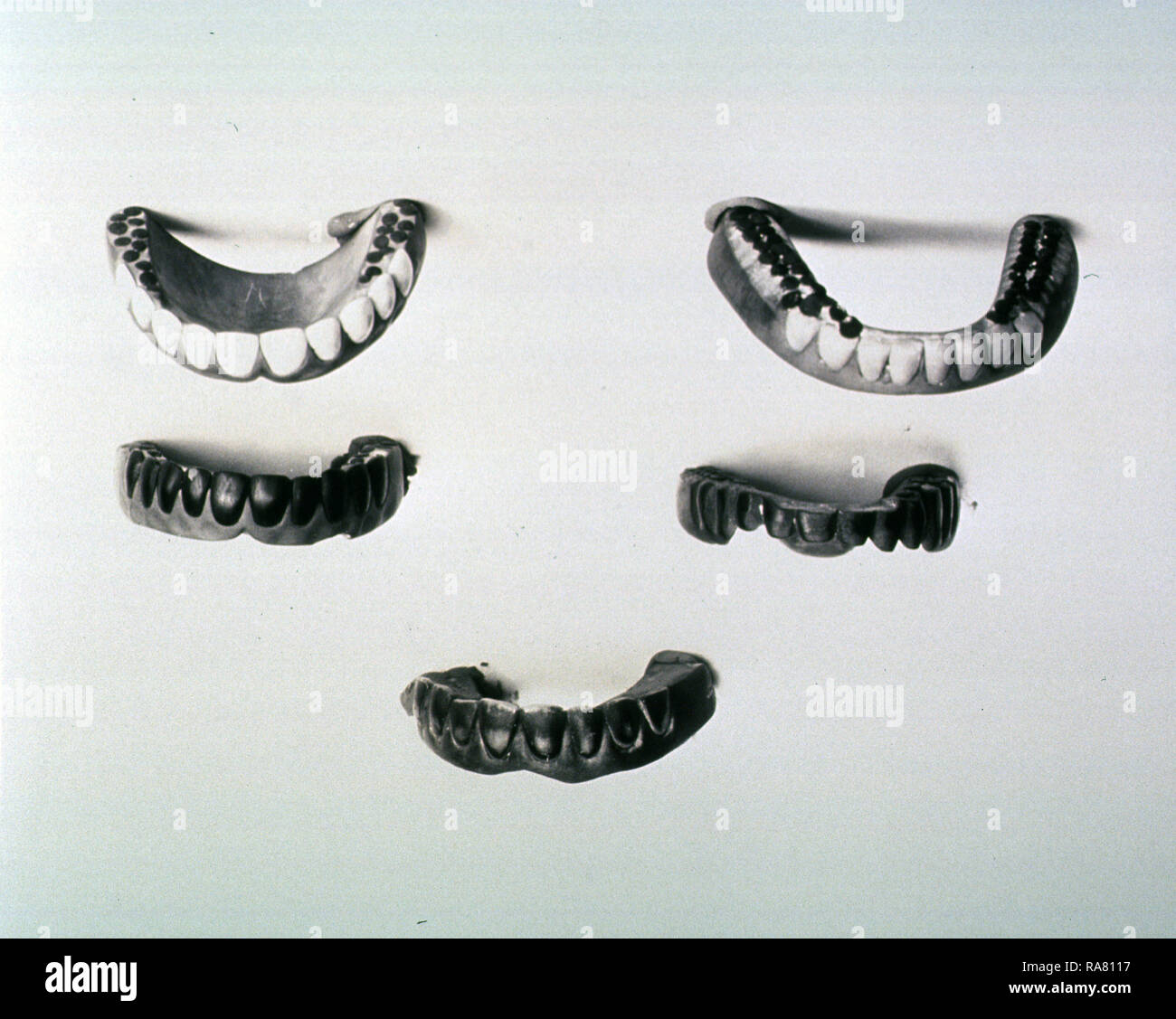 A variety of Japanese dentures ca. early 1900s Stock Photo - Alamy