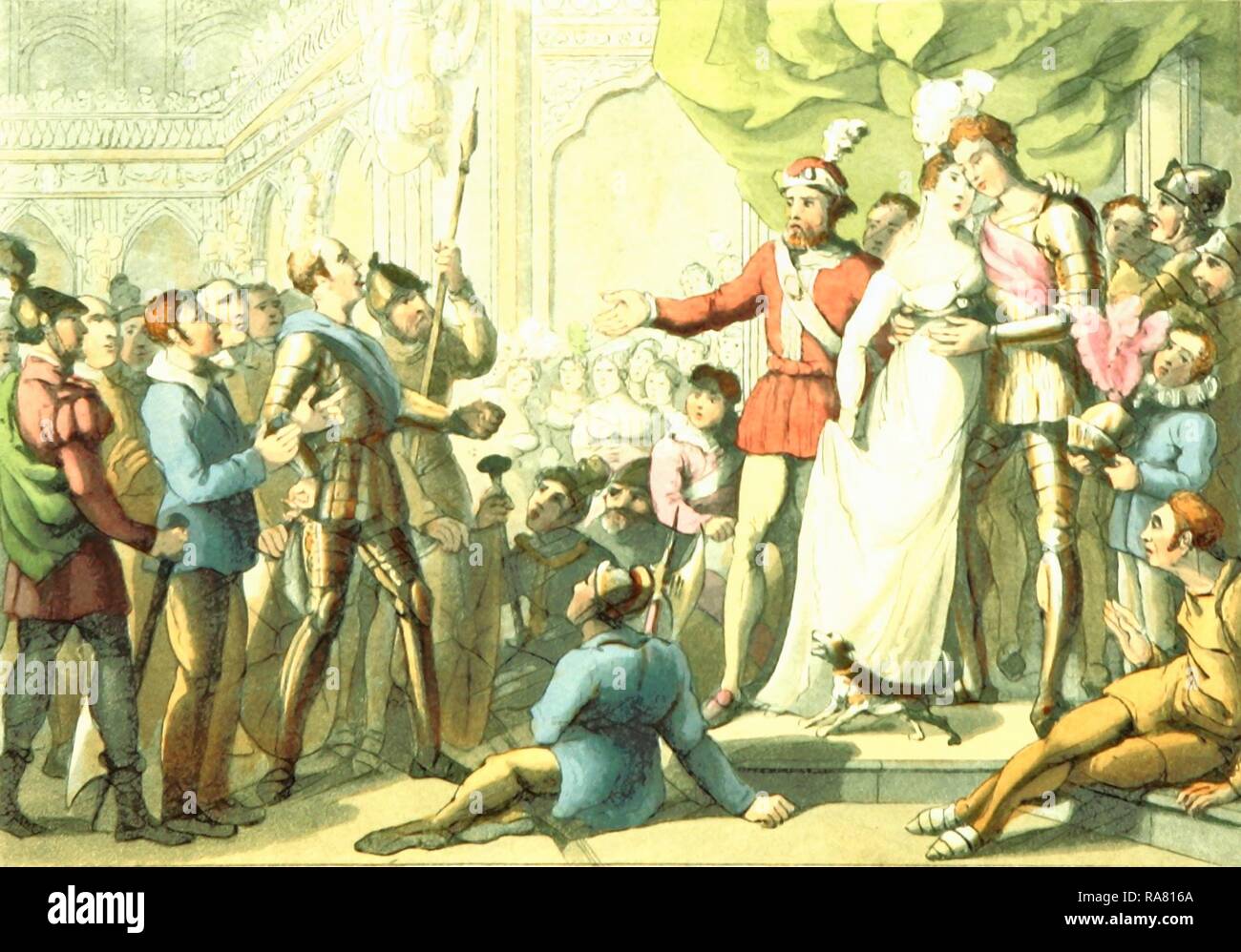 The Tournament or, Days of Chivalry. Reimagined by Gibon. Classic art ...