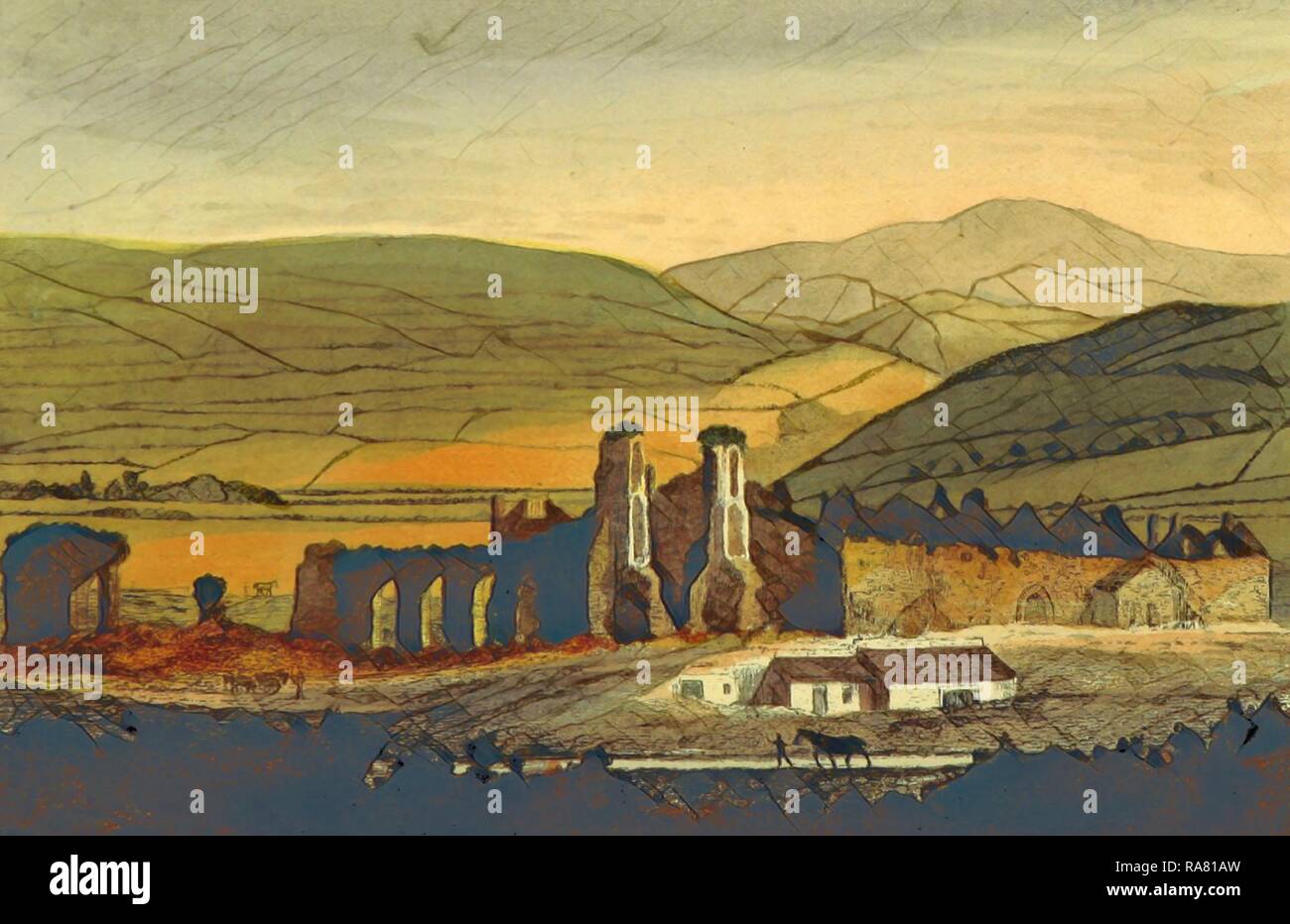 Guide to the beauties of Glyn Neath, Abbey Ruins. Reimagined by Gibon ...