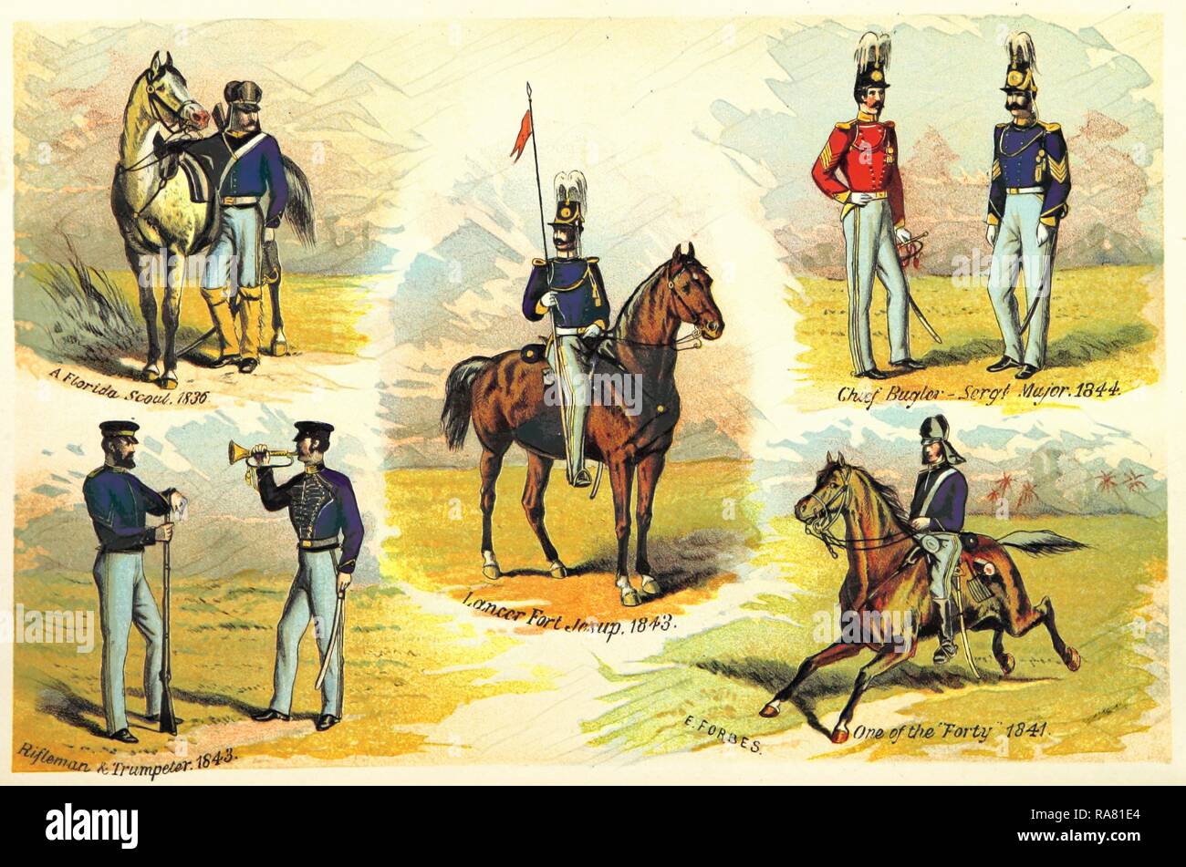 With the Second Dragoons, Second United States Cavalry, an account of ...