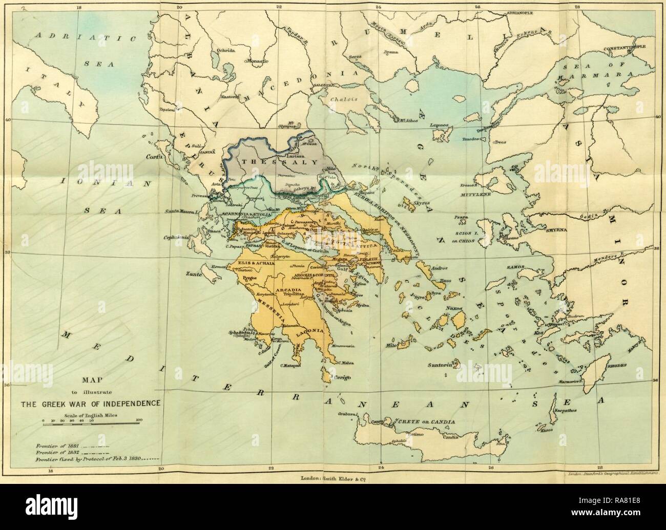 Greek Map High Resolution Stock Photography and Images - Alamy