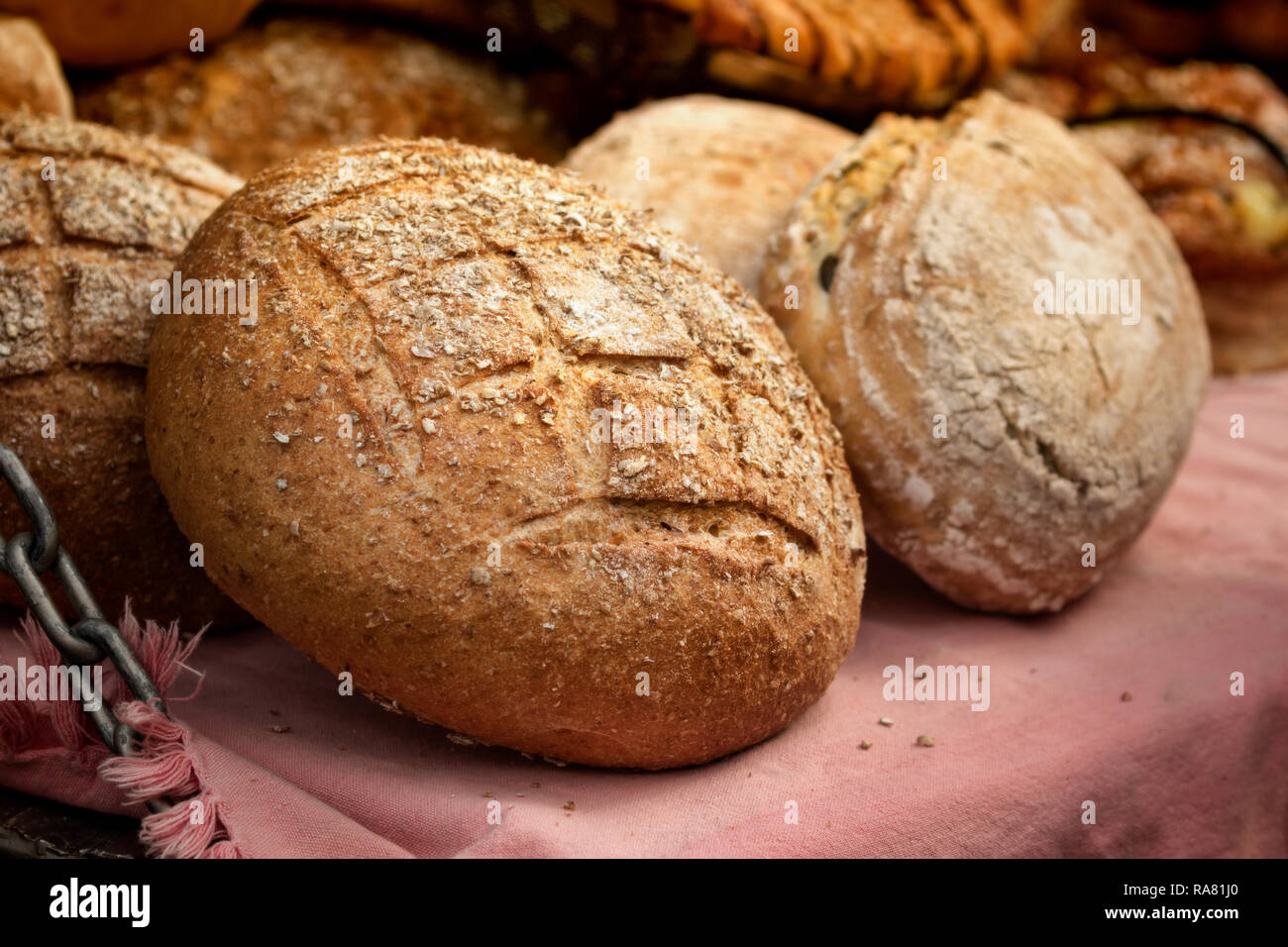 Beautiful handmade bread Stock Photo - Alamy