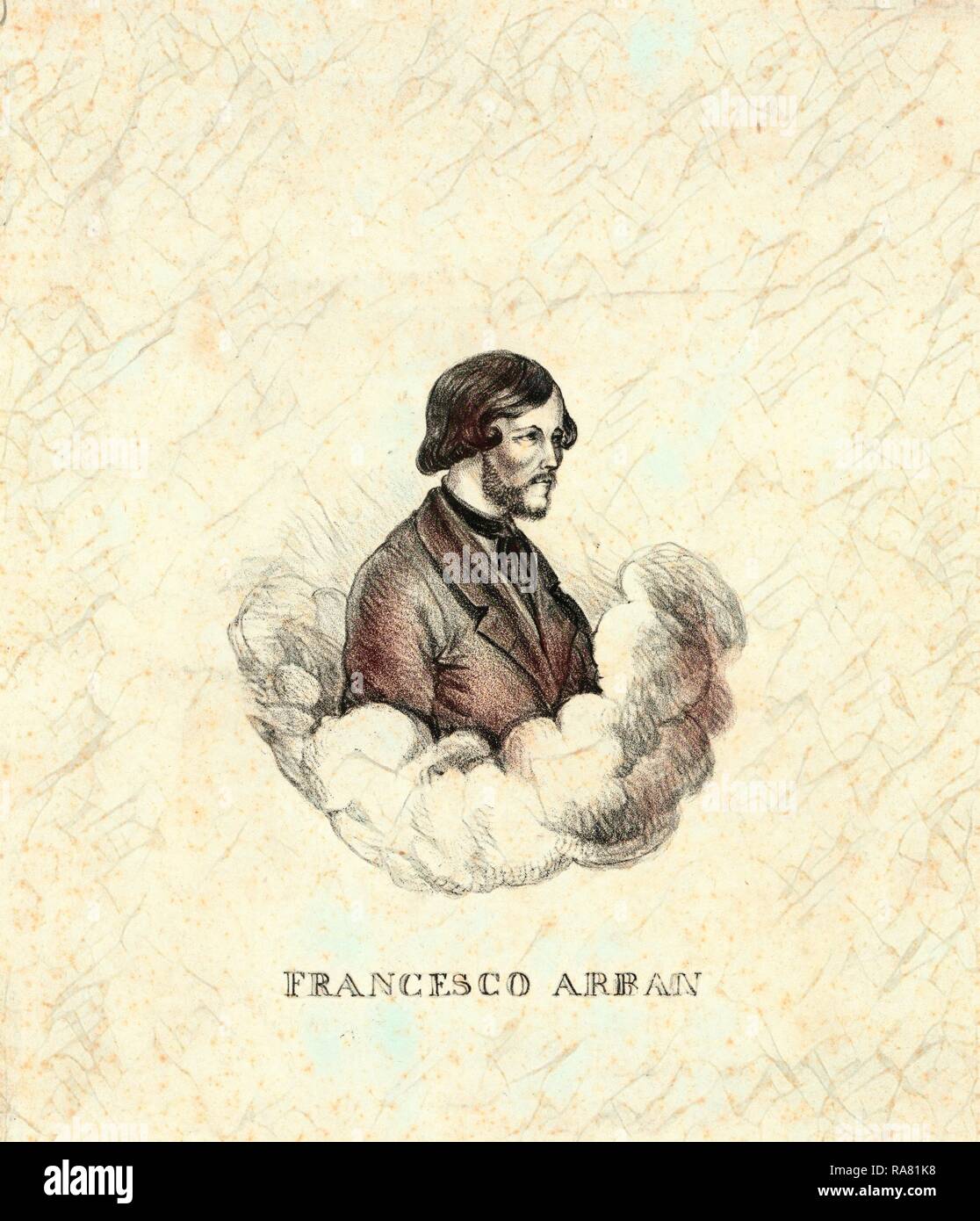 Francesco Arban, between 1830 and 1850, Head-and-shoulders portrait of ...