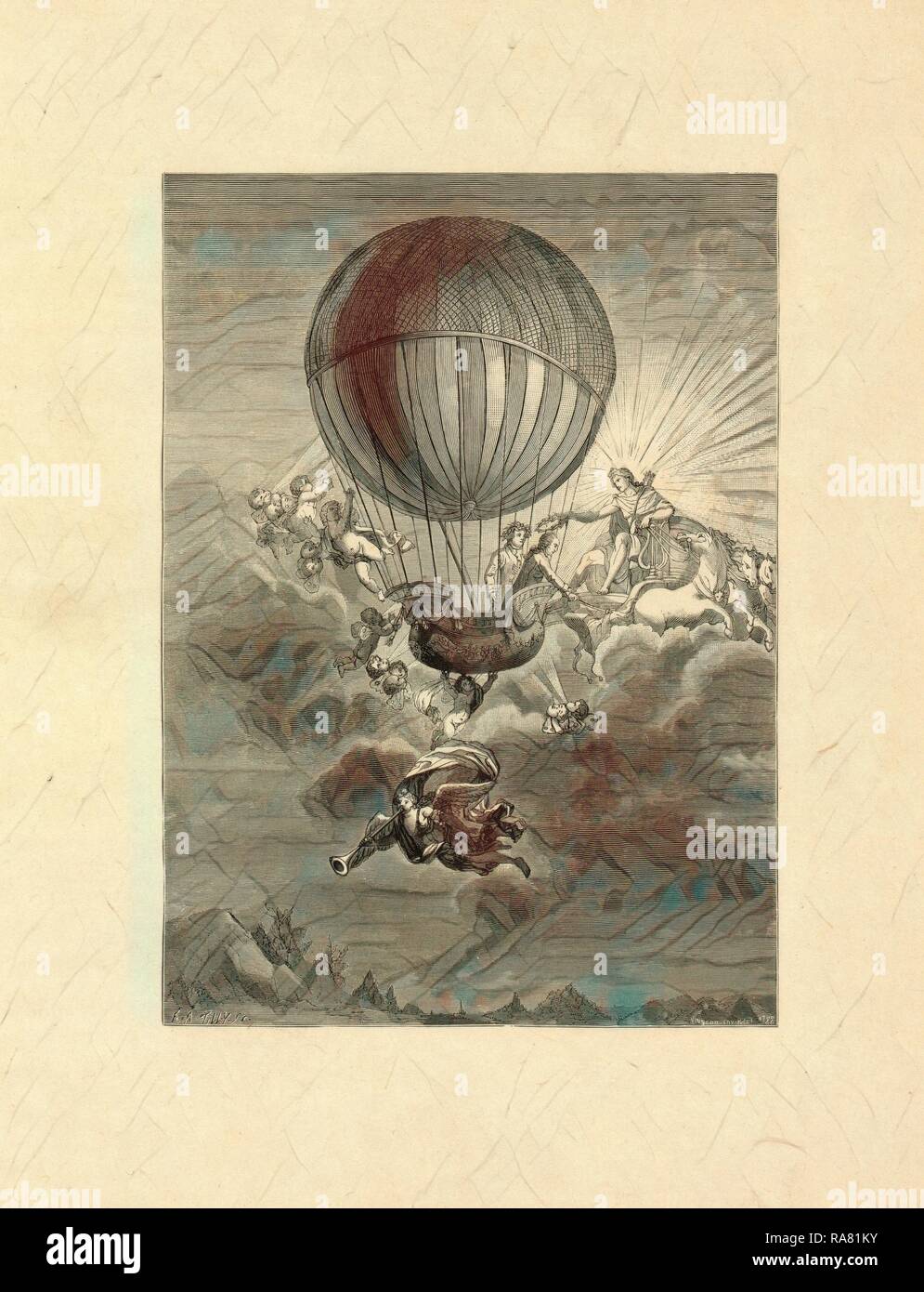 French balloonist Jacques Alexandre César Charles receiving a wreath ...