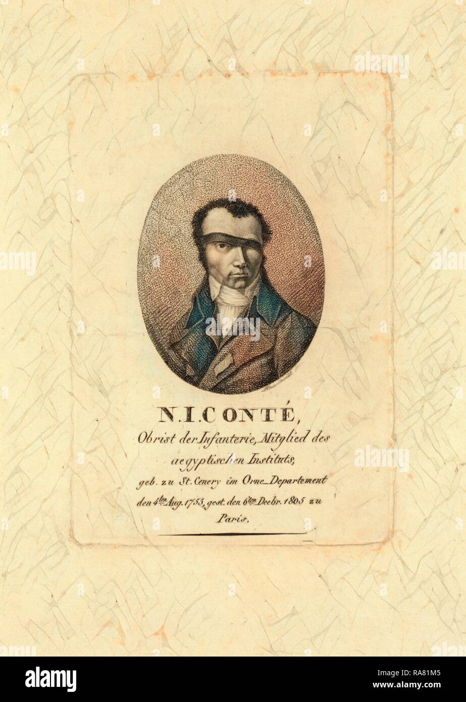 Head-and-shoulders portrait of Nicolas Conte, 1755 1805, who ...