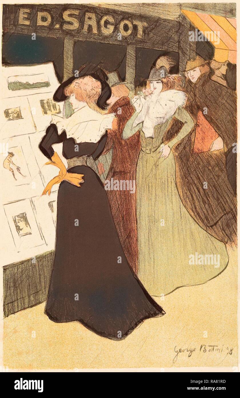 Georges Bottini, The Sagot Address, French, 1874 1907, 1898, colored ...