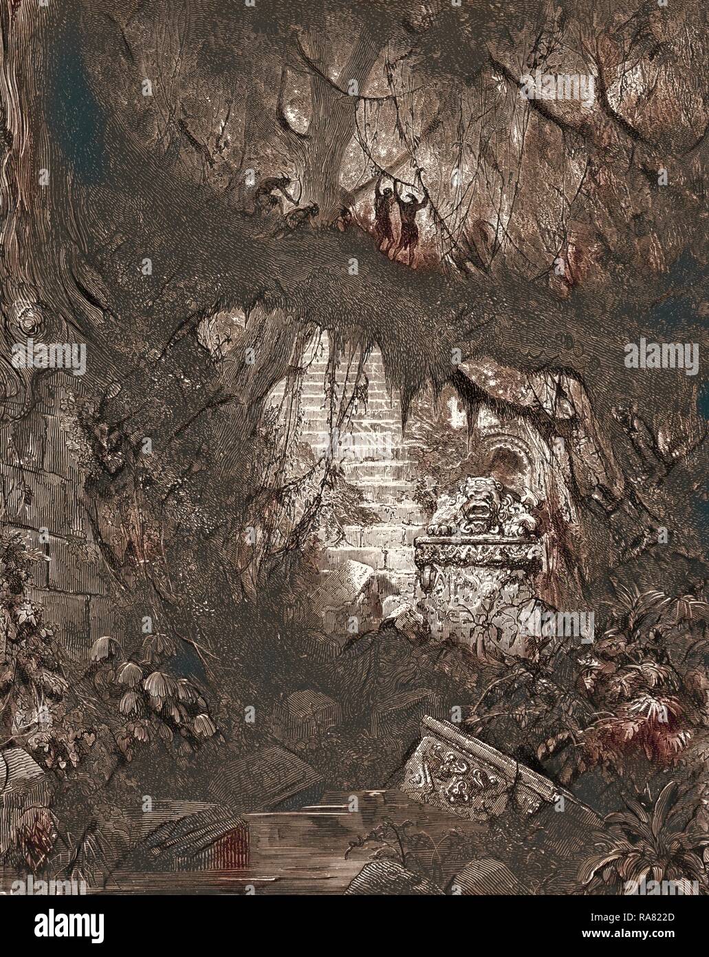 The Wood of Blood in Atala, by Gustave Doré, 1832 - 1883, French ...