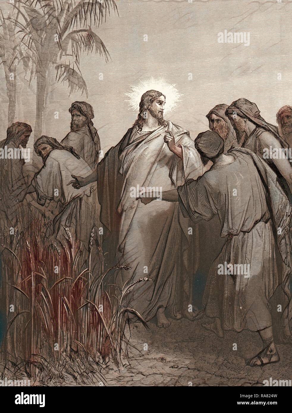 Jesus and His Disciples in the Corn Field, by Gustave Doré, 1832 - 1883 ...