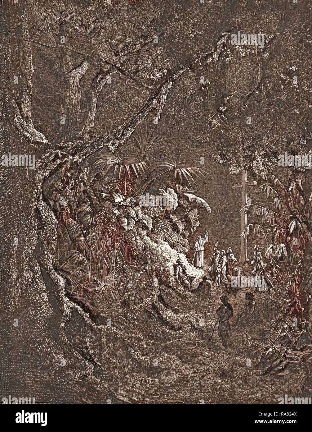 The Hermit Preaching in the Woods, by Gustave Dore, 1832 - 1883, French ...