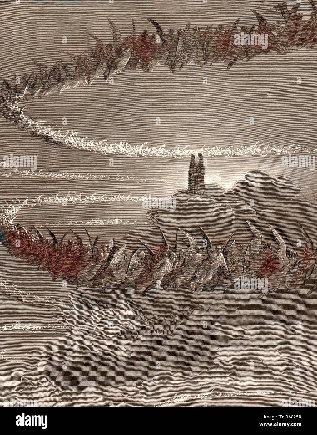 The Spirits in Jupiter, by Gustave Doré, 1832 - 1883, French. Engraving ...