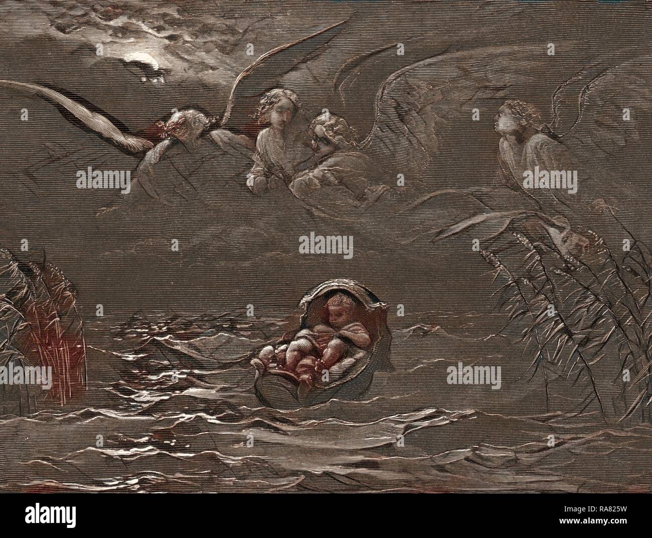 The Child Moses on the Nile, by Gustave Doré, 1832 - 1883, French ...