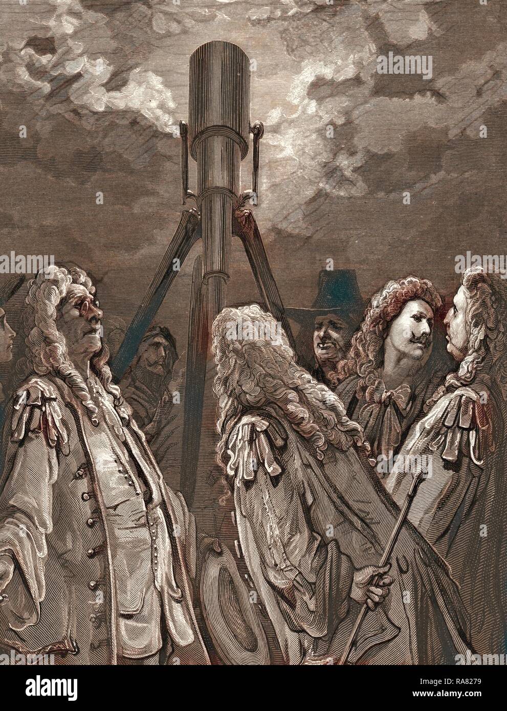 An Animal in the Moon, by Gustave Doré, 1832 - 1883, French. Engraving ...