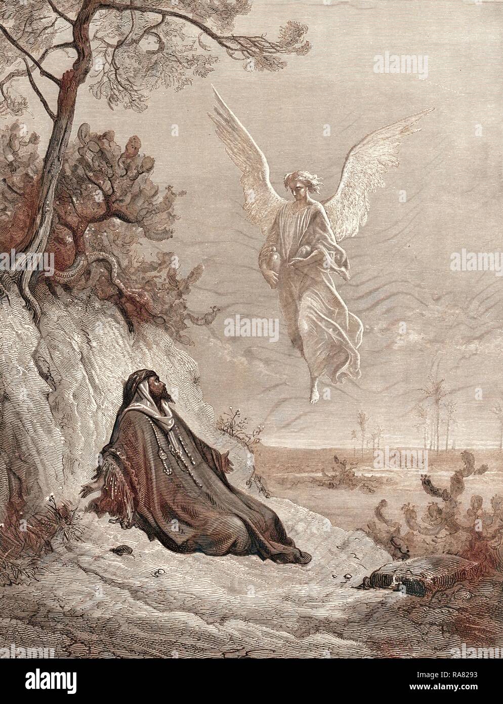 Elijah and the angel 1 kings 19 hi-res stock photography and images - Alamy