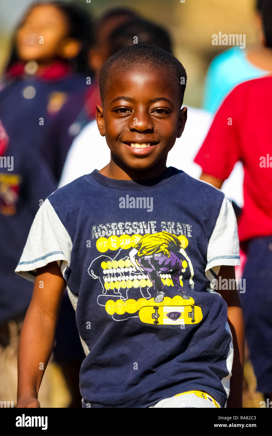 Pretoria, South Africa - August 26 2009: Diverse African Primary School ...