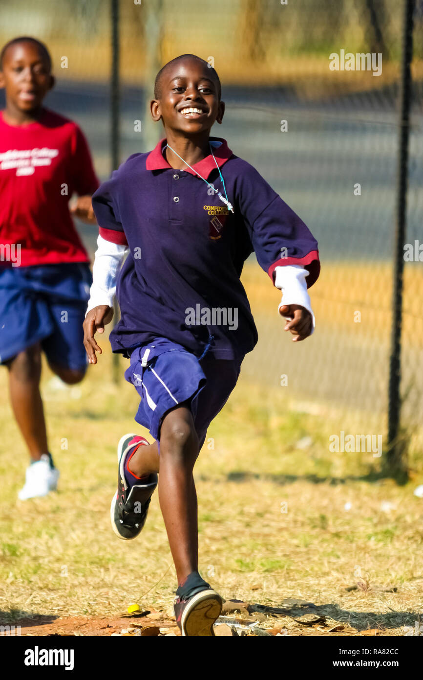 Pretoria, South Africa - August 26 2009: Diverse African Primary School ...