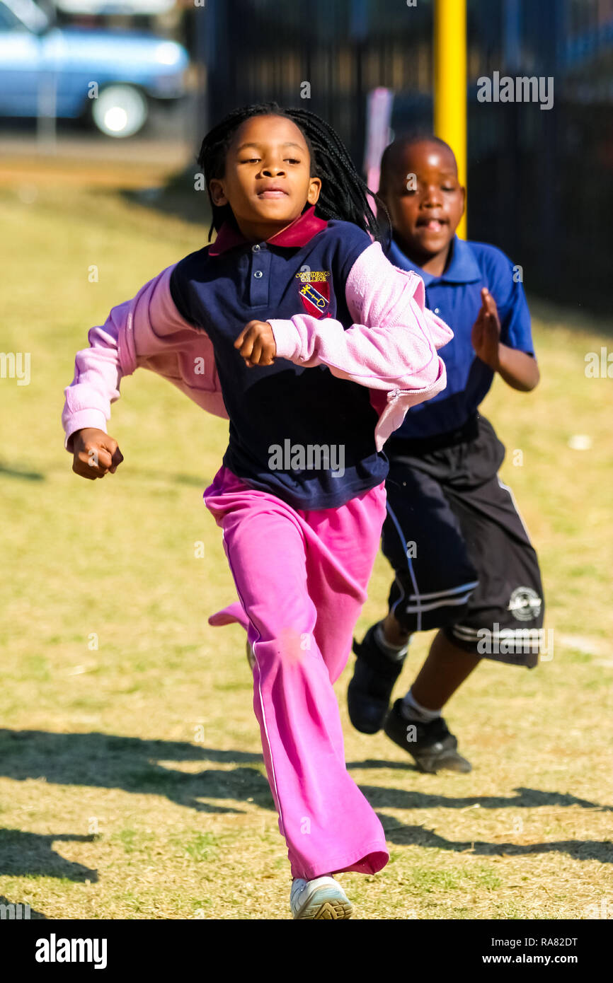 Pretoria, South Africa - August 26 2009: Diverse African Primary School ...