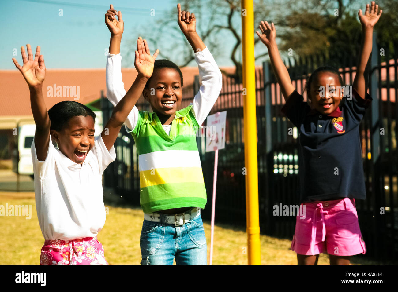 Pretoria, South Africa - August 26 2009: Diverse African Primary School ...
