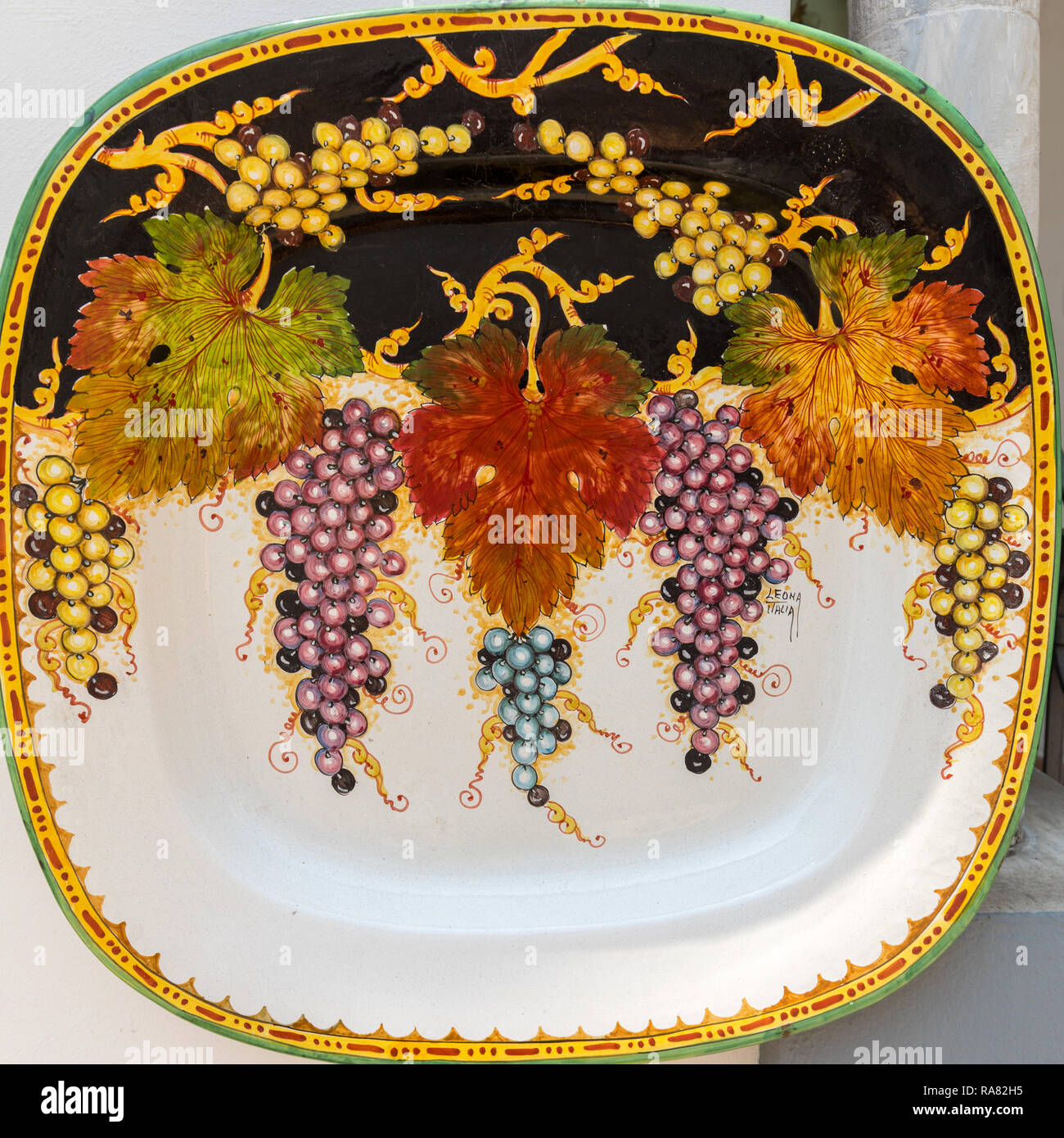 Ceramic Souvenirs Ravello Amalfi Coast High Resolution Stock ...