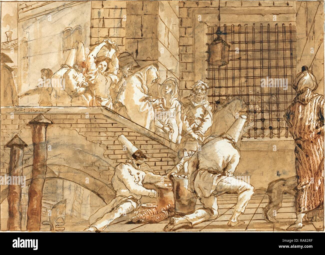 Giovanni Domenico Tiepolo (Italian, 1727 - 1804), The Prison Visit ...