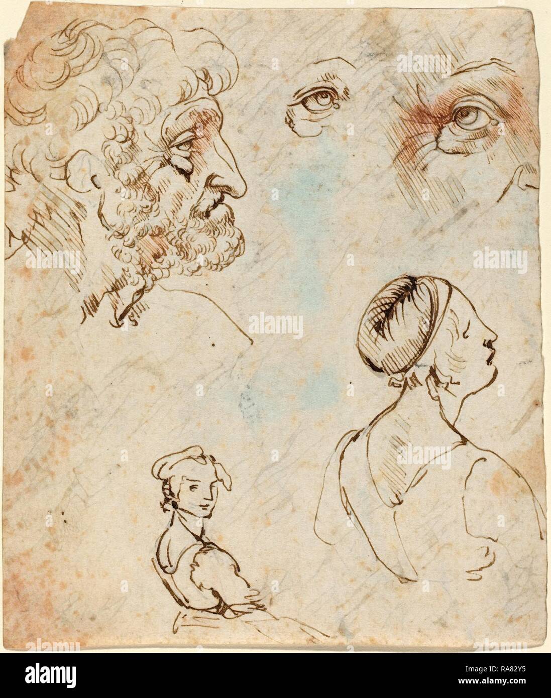 Leonardo da Vinci (Italian, 1452 - 1519), Sheet of Studies [recto ...