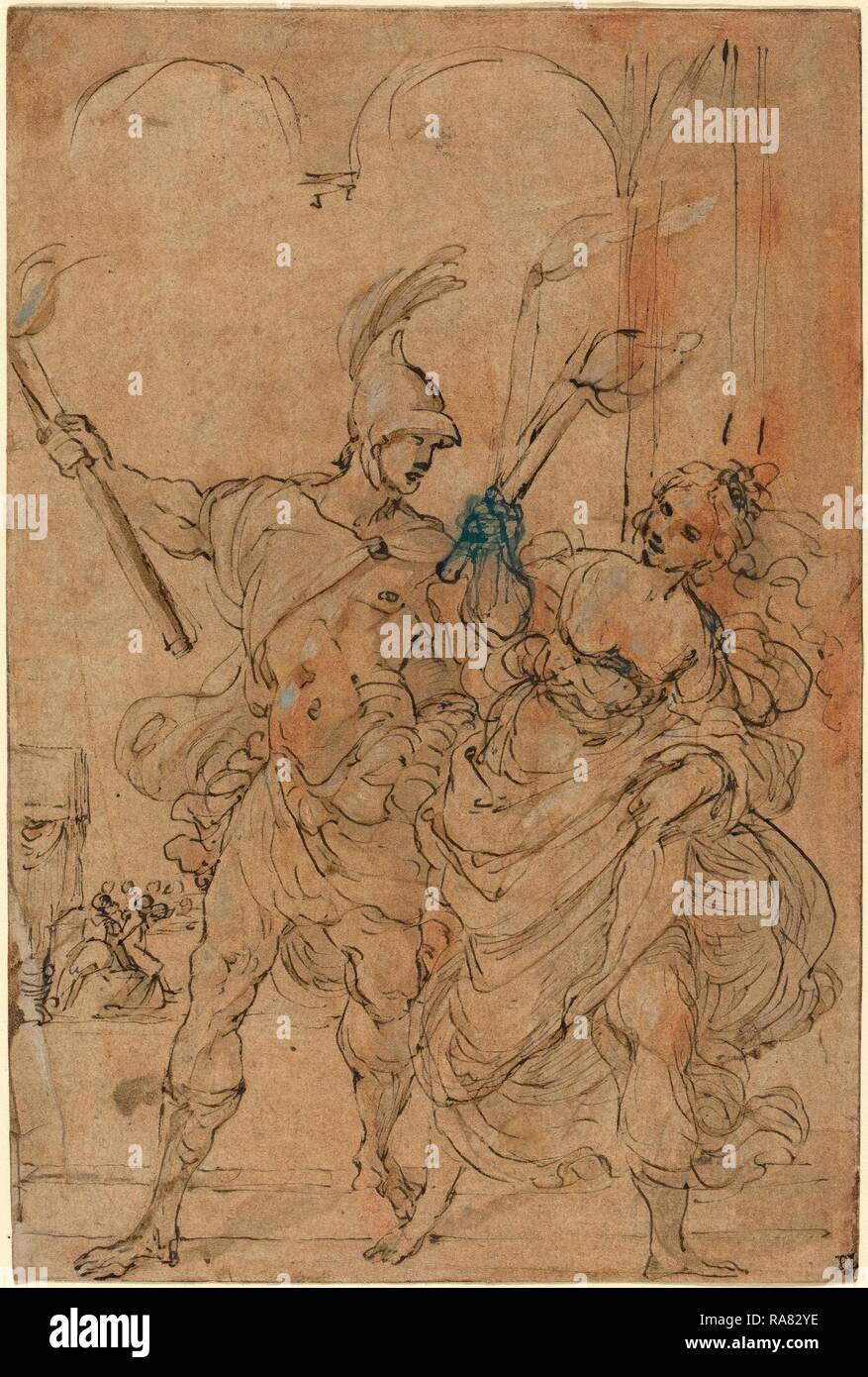 Lodovico Carracci (Italian, 1555 - 1619), Alexander and Thaïs Setting ...