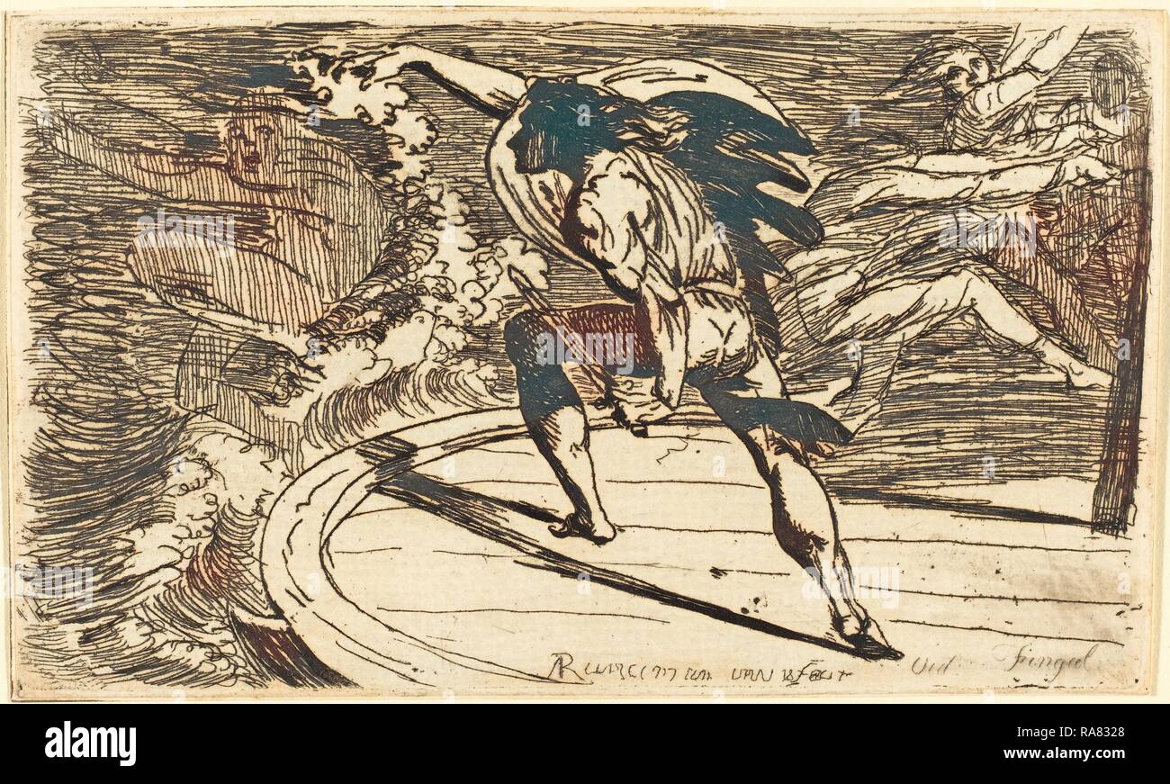 Alexander Runciman (Scottish, 1736 - 1785), Cormar Attacking the Spirit ...