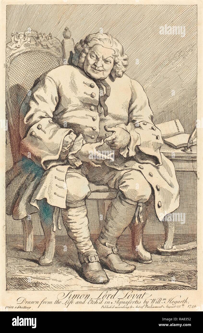 William Hogarth (English, 1697 - 1764), Simon Lord Lovat, 1746, etching ...