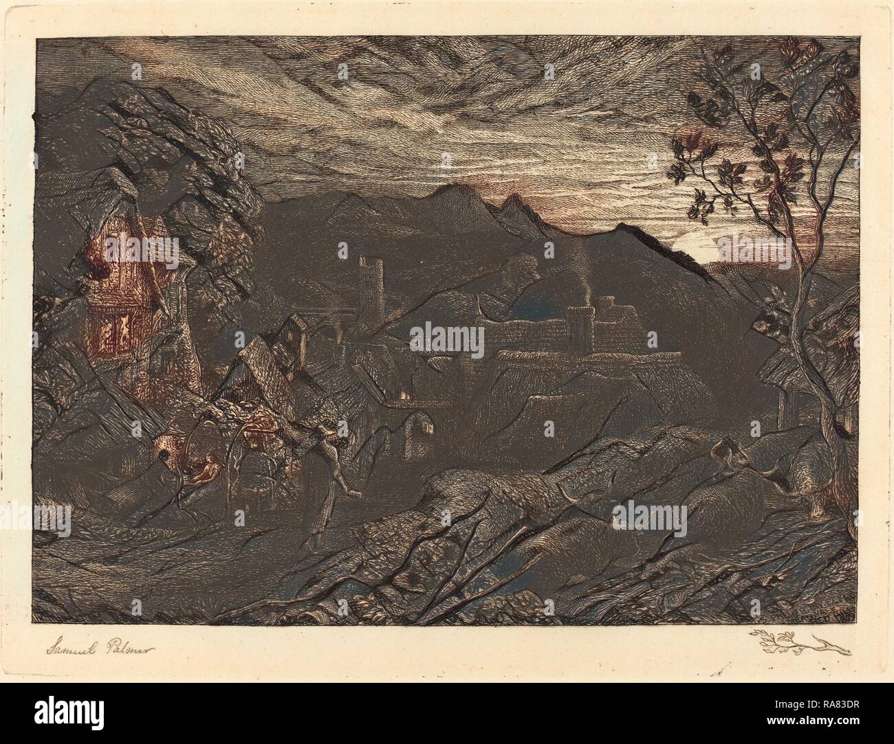 Samuel Palmer (British, 1805 - 1881), The Bellman, in or before 1879 ...