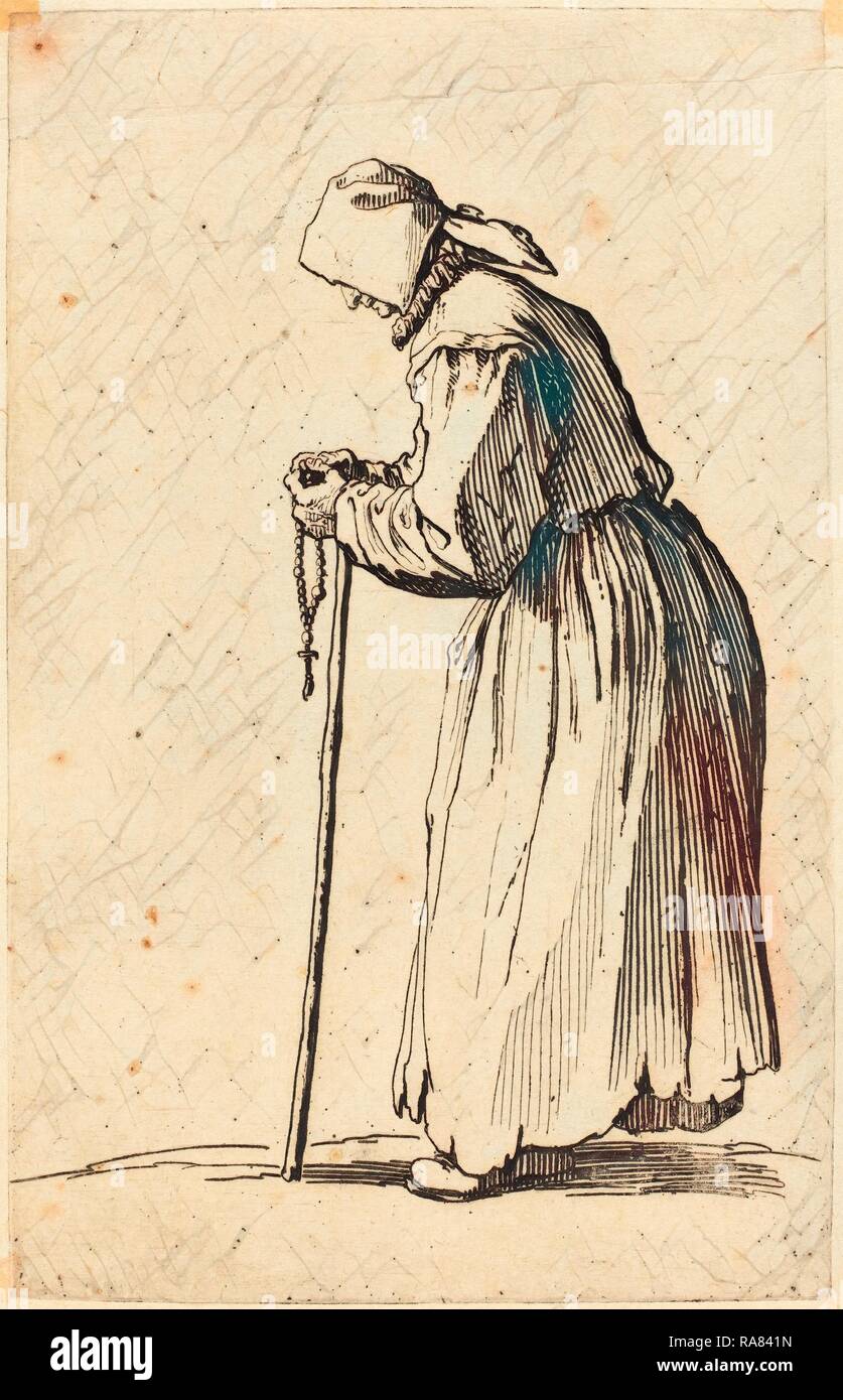 Jacques Callot (French, 1592 - 1635), Beggar Woman with Rosary, c. 1622 ...