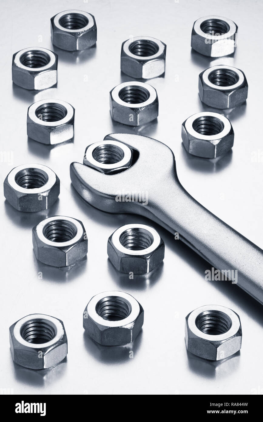 Wrench with female screw. Tool Stock Photo - Alamy