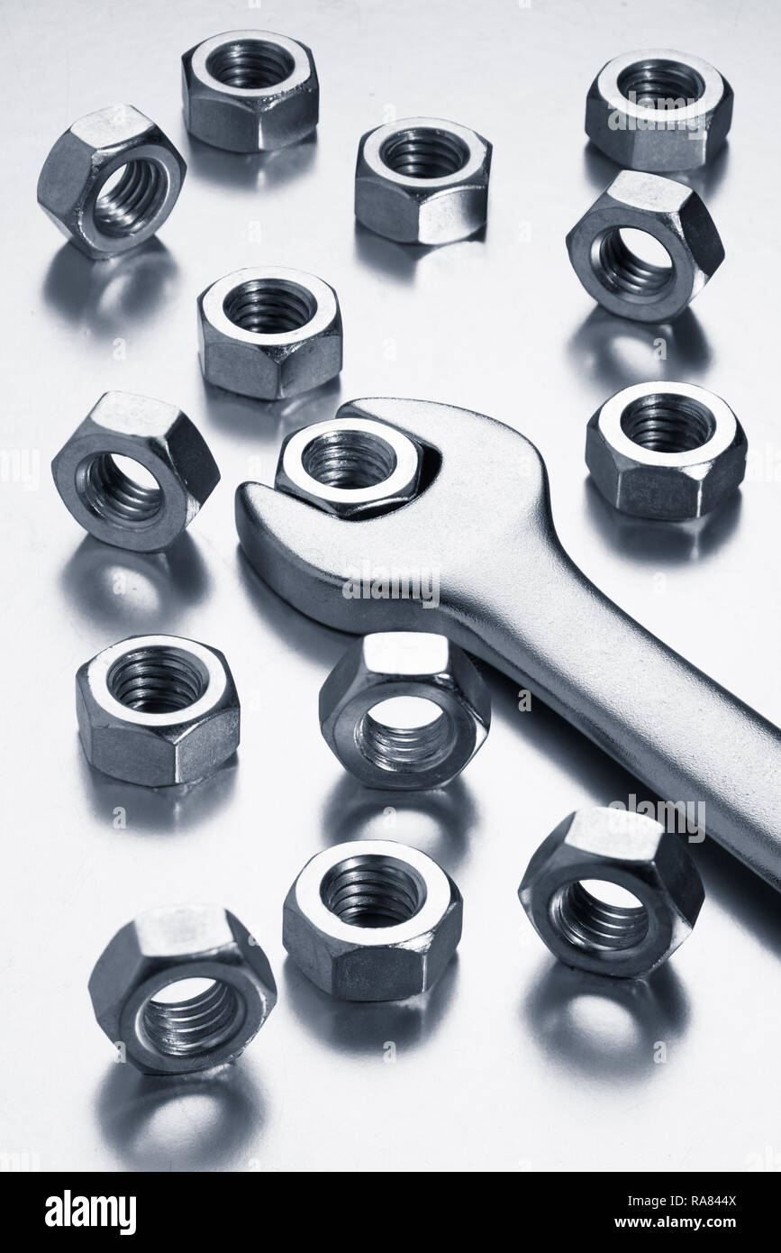 Wrench with female screw. Tool Stock Photo - Alamy