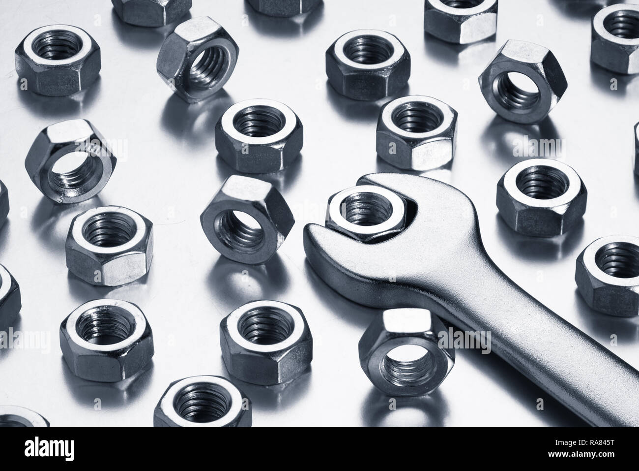 Wrench with female screw. Tool Stock Photo - Alamy
