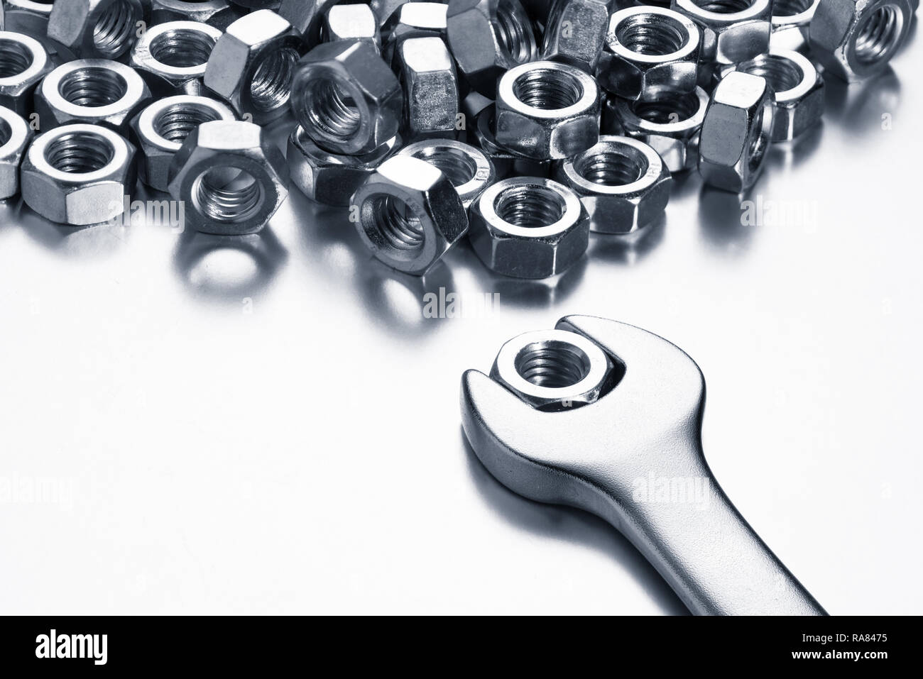 Wrench with female screw. Tool Stock Photo - Alamy
