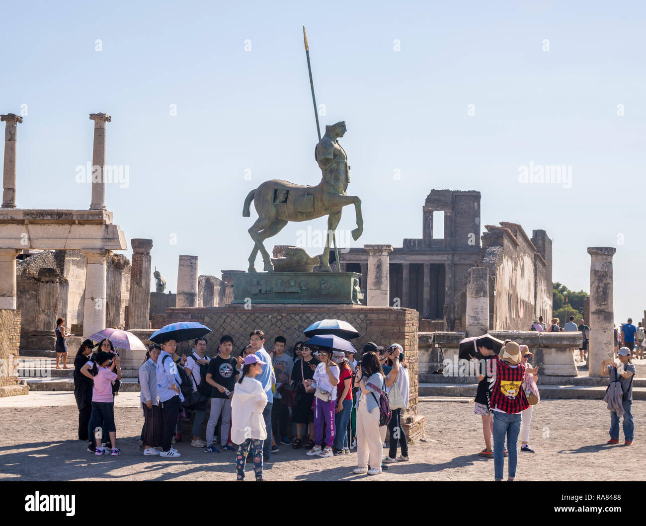 The Statue of a Centaur, a mythical creature, half horse and half man ...