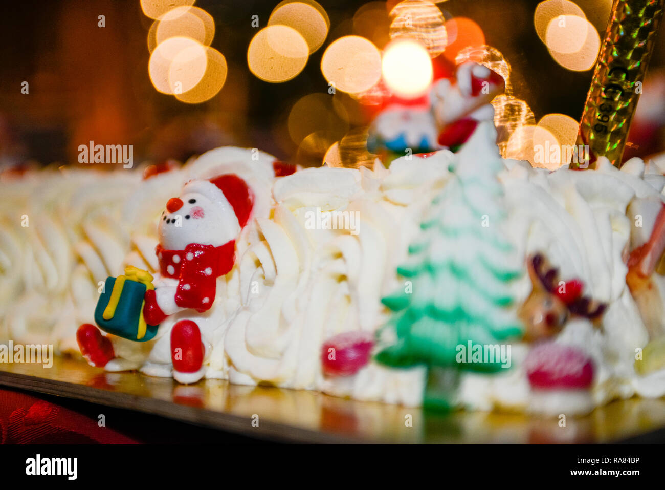 Cake for corporate company christmas party Stock Photo - Alamy
