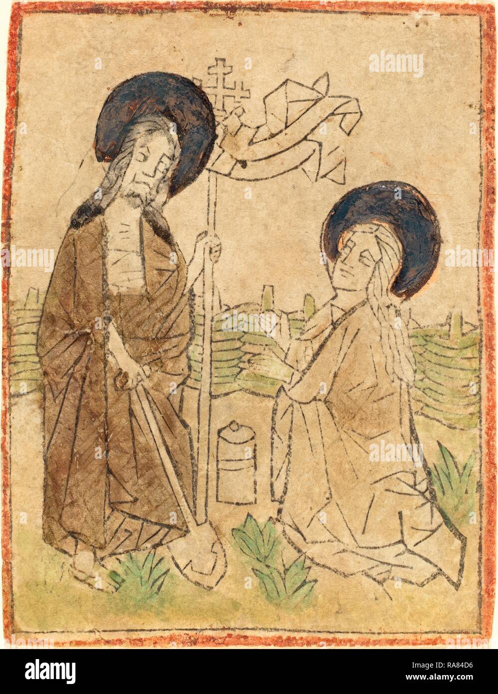 German 15th Century, Christ Appearing to Mary Magdalene, 1460-1470 ...