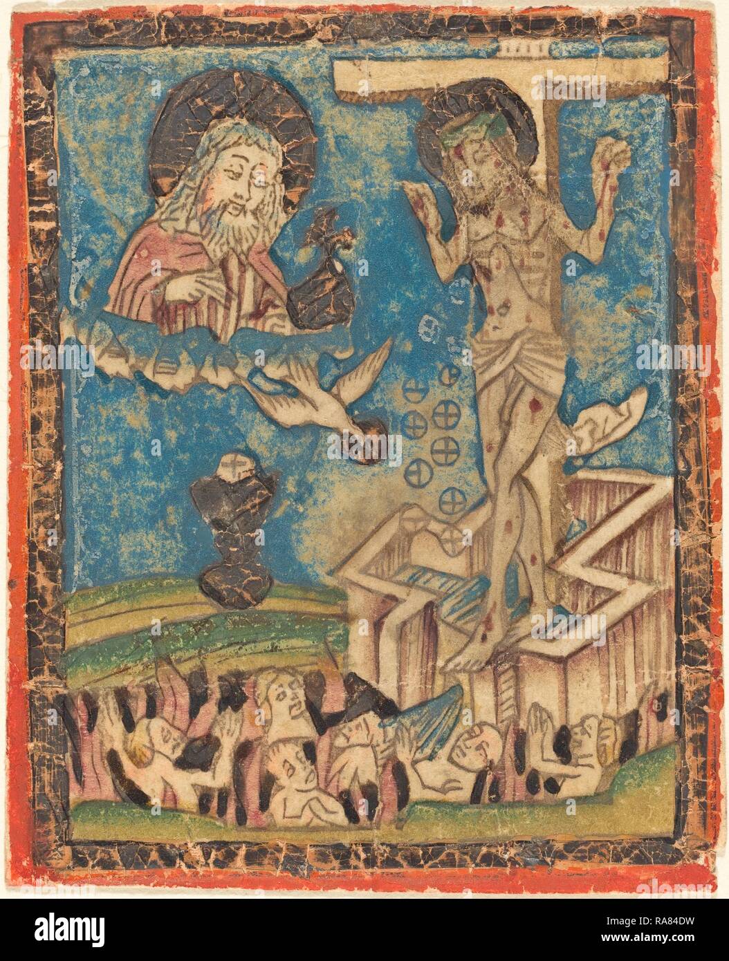 German 15th Century, Allegory of the Eucharist, 1470-1490, hand colored ...