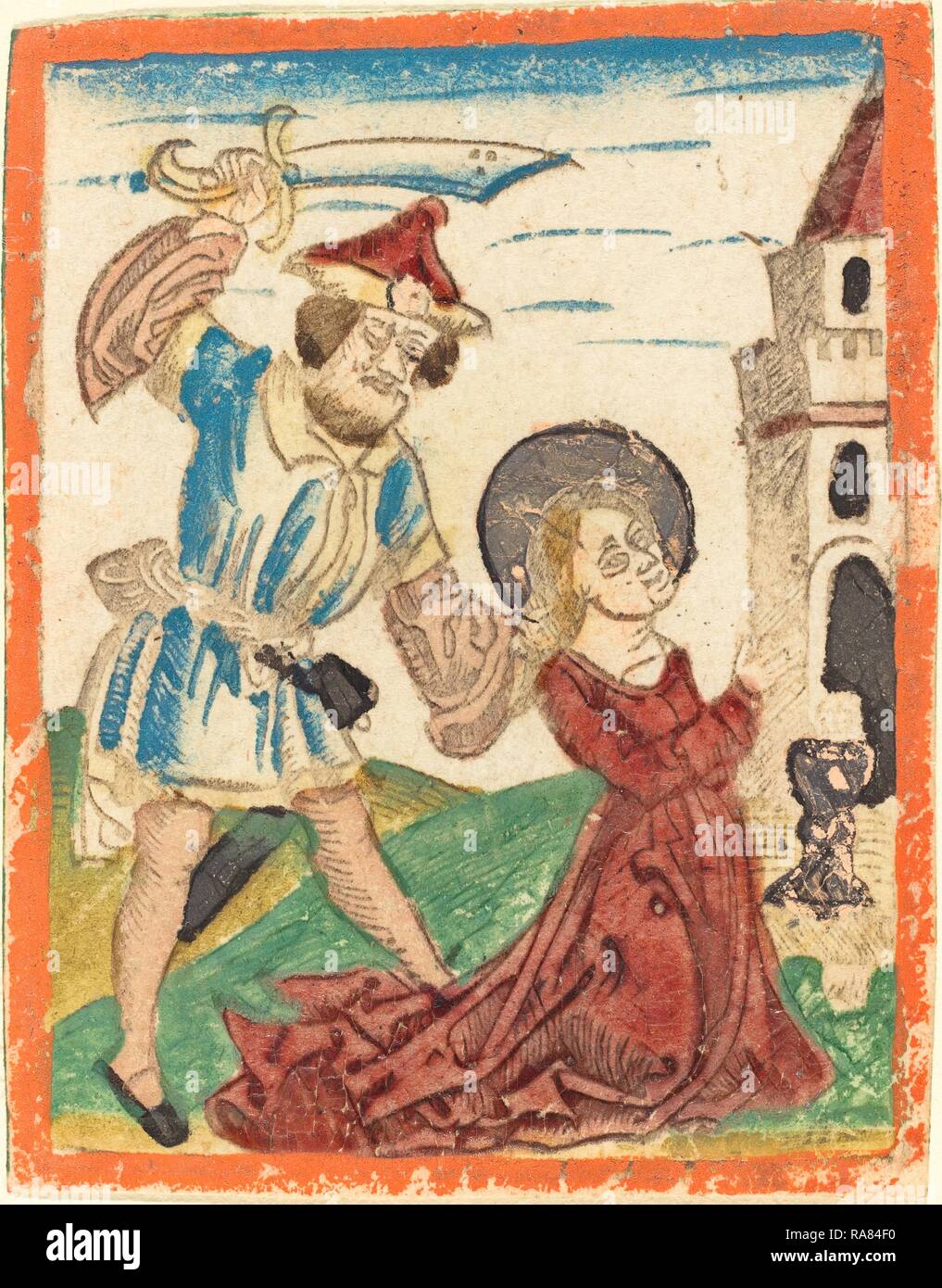 German 15th Century, The Martyrdom of Saint Barbara, c. 1480-1490 ...