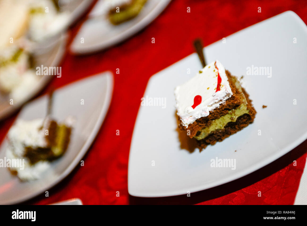 Cake for corporate company christmas party Stock Photo - Alamy