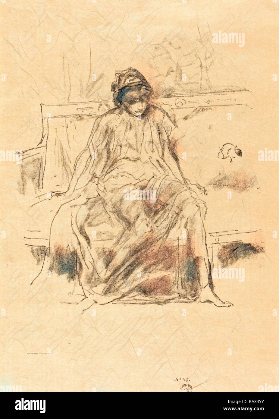 James McNeill Whistler (American, 1834 - 1903), The Draped Figure ...